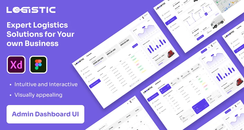 Truck Transportation Web UI Kit
