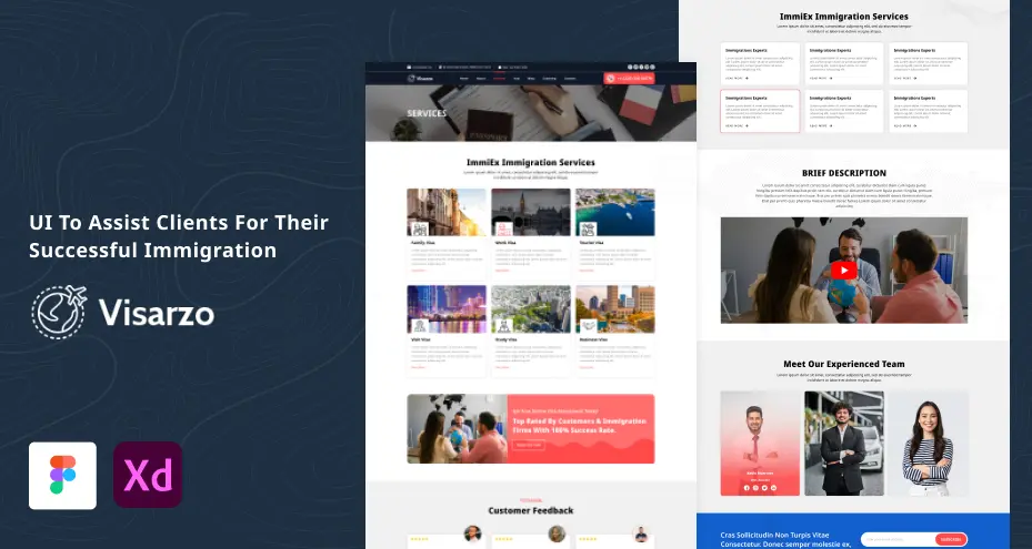 Immigration & Visa Consulting Web UI Kit