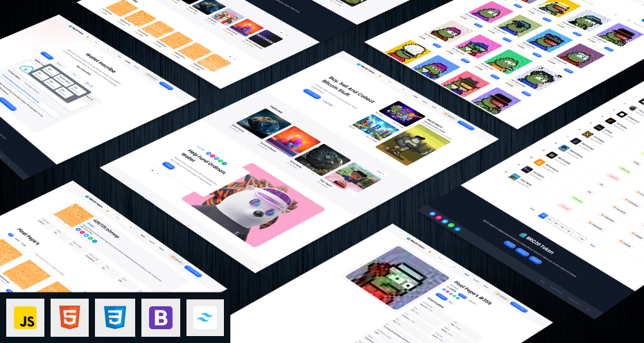 Brc20 Wallet Tailwind Css And Bootstrap Website Template