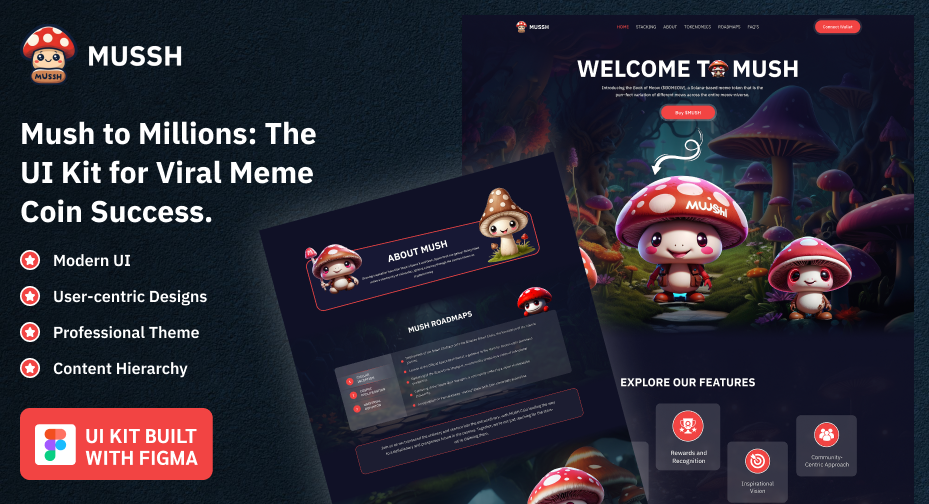 Mush Meme Coin Web UI Kit
