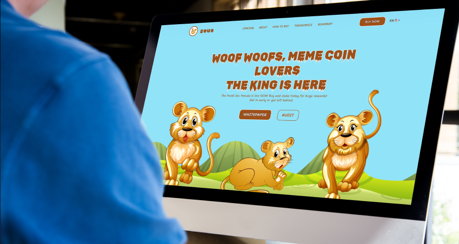 Zeus Meme Coin Tailwind CSS and Bootstrap Website Template
