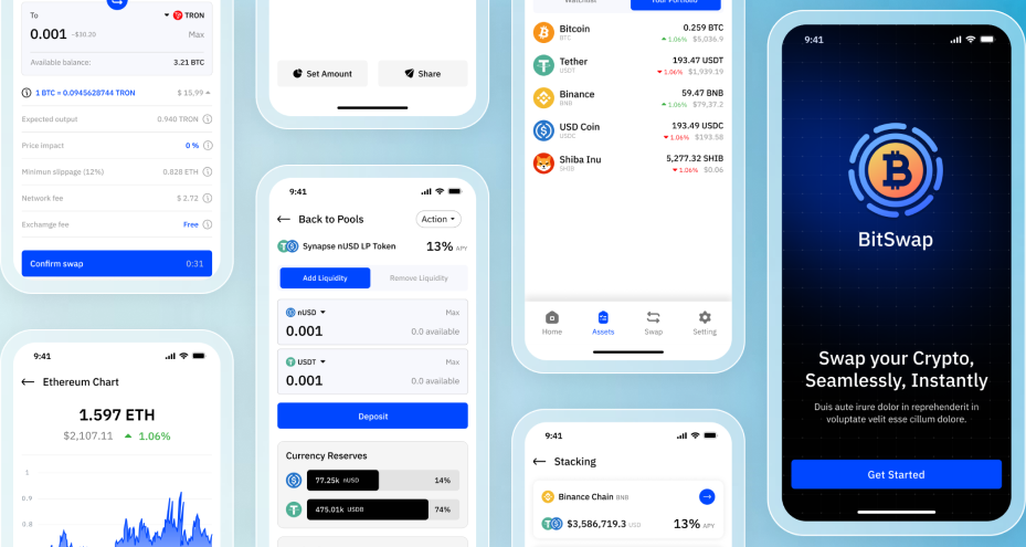Best Bitcoin Swapping Flutter Mobile Application