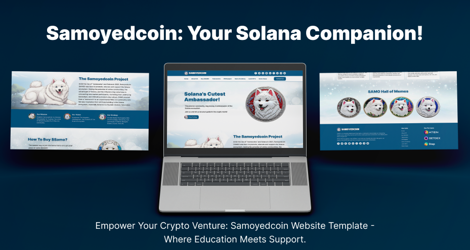 Samoyed Coin Bootstrap & Tailwind CSS website Template