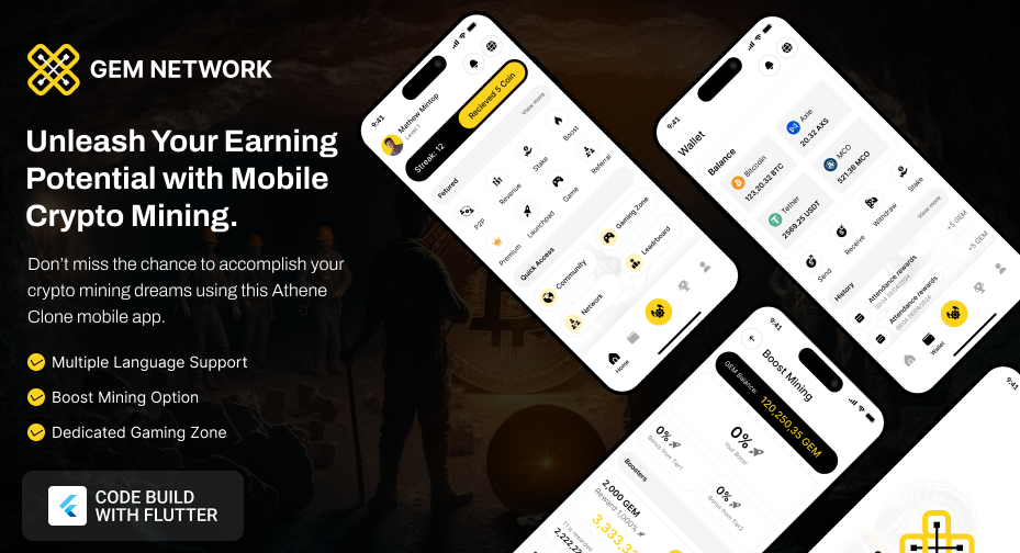 The Crypto Athene Mining Clone Flutter App The Crypto Athene Mining Clone Flutter App