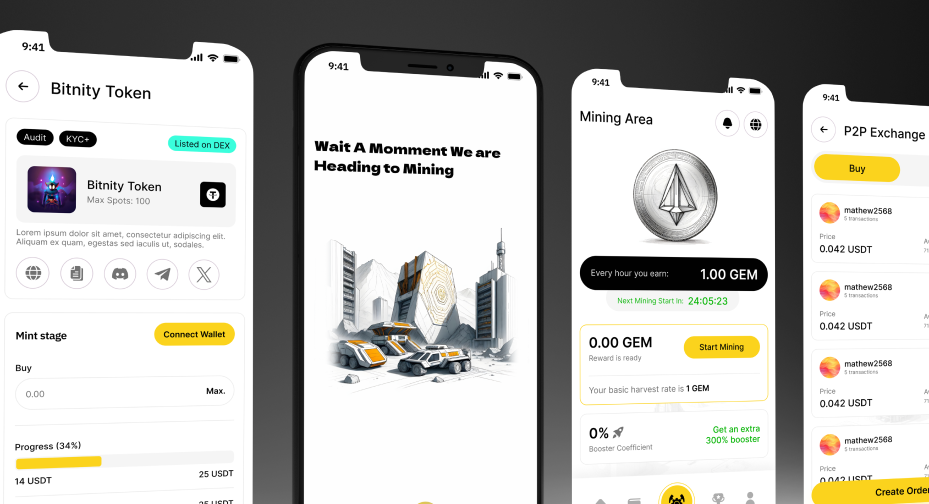 The Crypto Athene Mining Clone Flutter App
