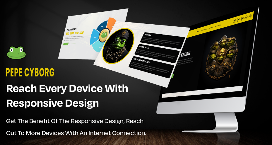 Pepe Cyborg token HTML website Template