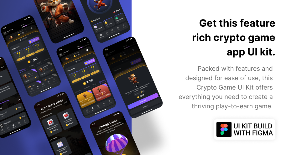 Hamster Kombat Mobile Game App UI Kit